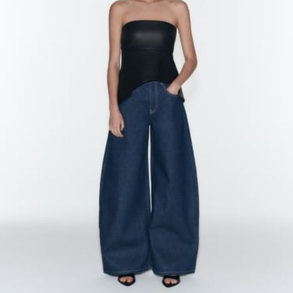 Zara | Jeans | Zara Super Wide Leg Jeans | Poshmark